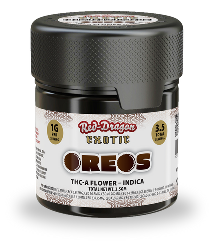 Exotic Series Oreos - THCA RED DRAGON INDICA | Hydrohemp