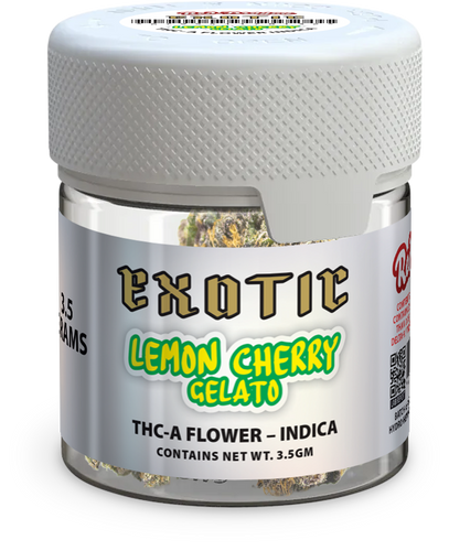 Exotic Series - Lemon Cherry Gelato - THCA RED DRAGON INDICA | Hydrohemp