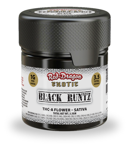 Exotic Series Black Runtz- THCA RED DRAGON SATIVA | Hydrohemp