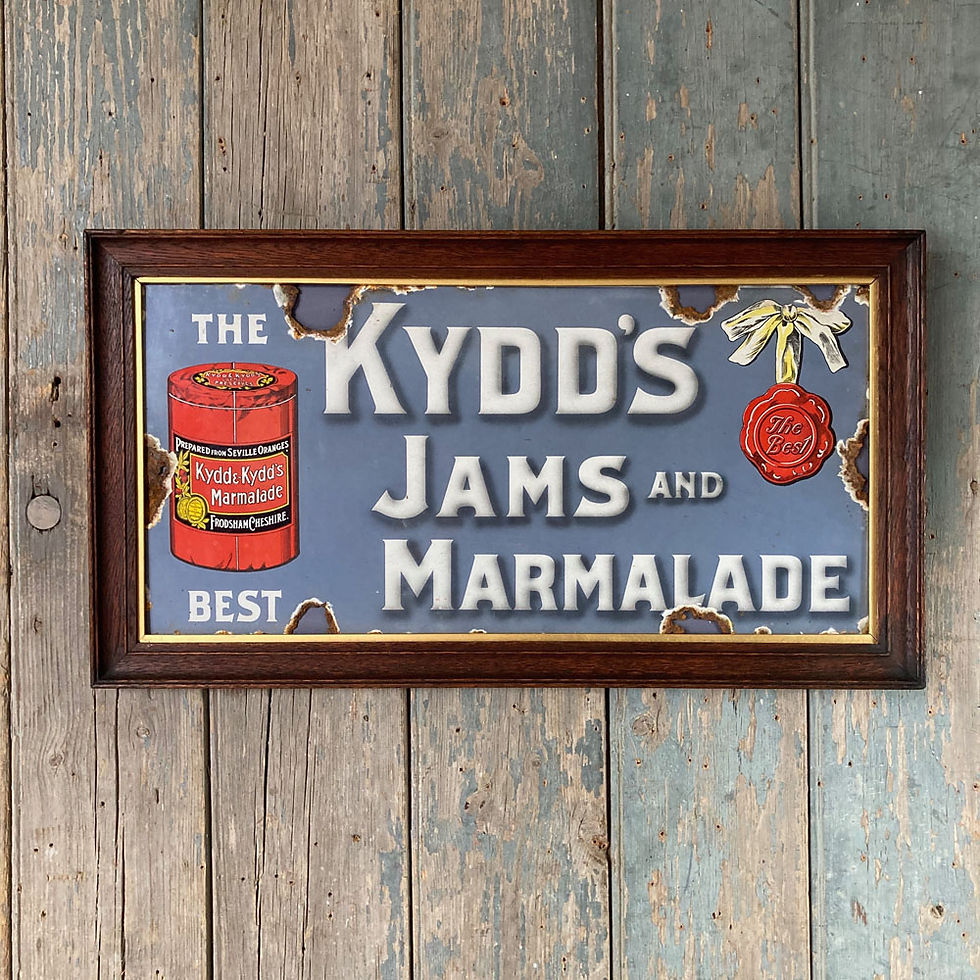 NOW SOLD - Vintage enamel sign - Kydd's Marmalade | Marc Kitchen-Smith