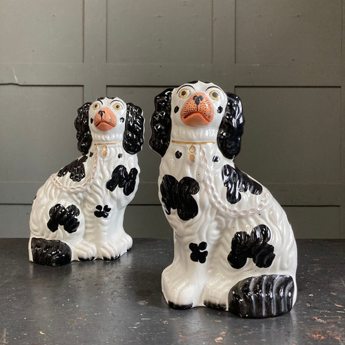 SOLD - Victorian Staffordshire pottery dogs | Marc Kitchen-Smith