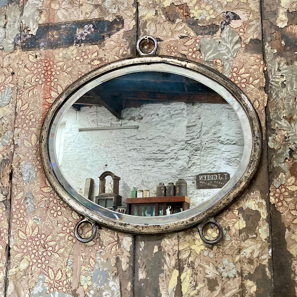 SOLD - Edwardian cast iron mirror | Marc Kitchen-Smith