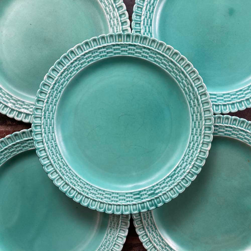 SOLD - Six Art Deco Spode Royal Jade plates | Marc Kitchen-Smith