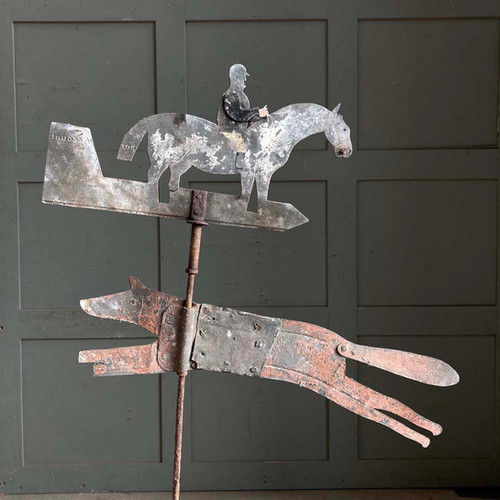 SOLD - Antique folk art weathervane - 'Fox and Horse' | Marc Kitchen-Smith