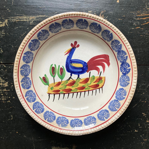 NOW SOLD - Rare Llanelly pottery cockerel bowl | Marc Kitchen-Smith
