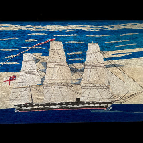 SOLD - Antique sailor's ship woolwork | Marc Kitchen-Smith