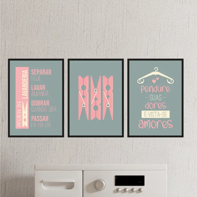 Quadros para Lavanderia para Imprimir | Imprinté