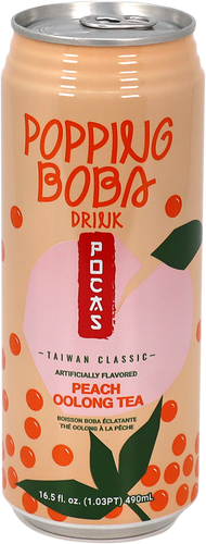 PEACH OOLONG TEA POPPING BOBA DRINK | Truong Enterprises