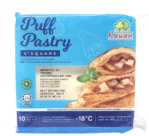 SQUARE PUFF PASTRY (10 SHEETS) | Truong Enterprises