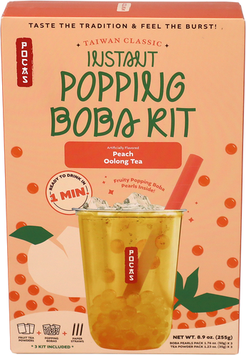 PEACH OOLONG TEA POPPING BOBA DIY KIT | Truong Enterprises