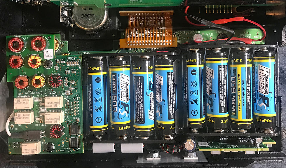 Internal LiFePO4 batteries for the KX3