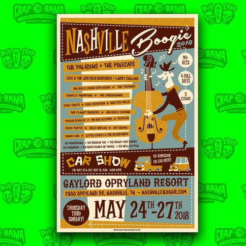 Nashville Boogie 2018 Poster | CRAP-O-RAMA