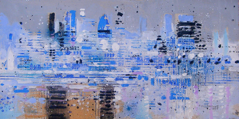 Brian Elwell city landscape artist from Bath