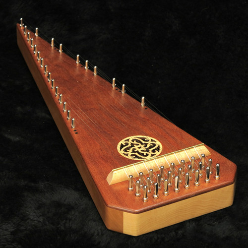2 Octave Mahogany Left Handed Bowed Psaltery #6660 | Song of the Wood