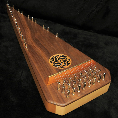 2 Octave Walnut Left-Handed Bowed Psaltery #6647 | Song of the Wood