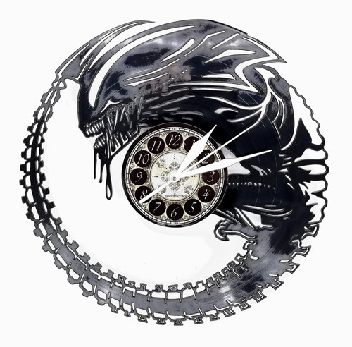 ALIENS vinyl record clock | vinyl record clocks