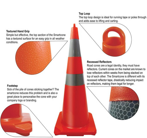 Road Cone 90cm 4.5kg | No 8 Hire