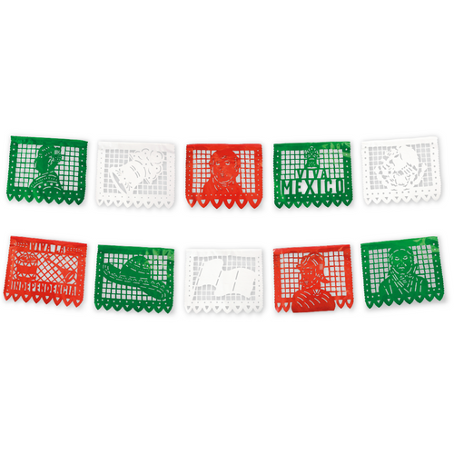 ENRAMADA 1/2 MEXICANA ARTESANAL PLÁSTICO | Papel Picado Patiño