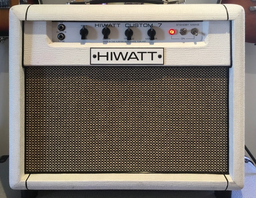 Hiwatt Custom 7 Combo Amp - handwired boutique amp in rare white tolex ...
