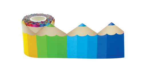 COLORED PENCILS DIE-CUT ROLLED TRIM | Create It Supply St