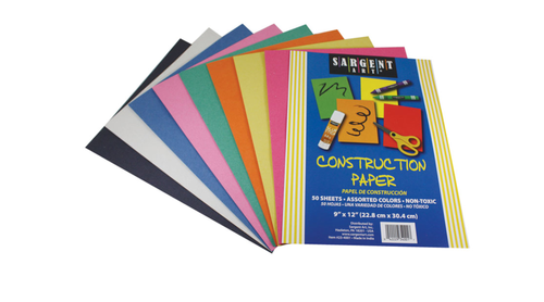 CONSTRUCTION PAPER 50 SHEET ASST COLOR PACK | Create It Supply St