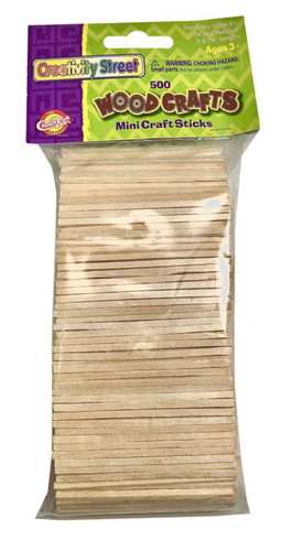 MINI CRAFT STICKS 500 PCS NATURAL | Create It Supply St