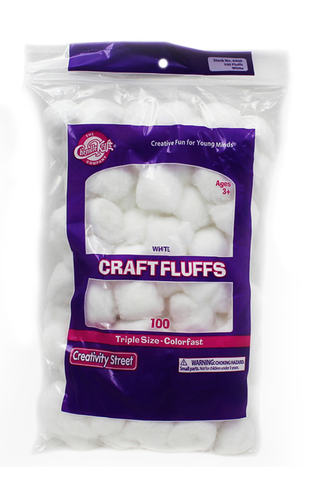 CRAFT FLUFFS WHITE 100/PK | Create It Supply St