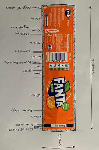 Fanta Label Content Plan | Graphics and Digital