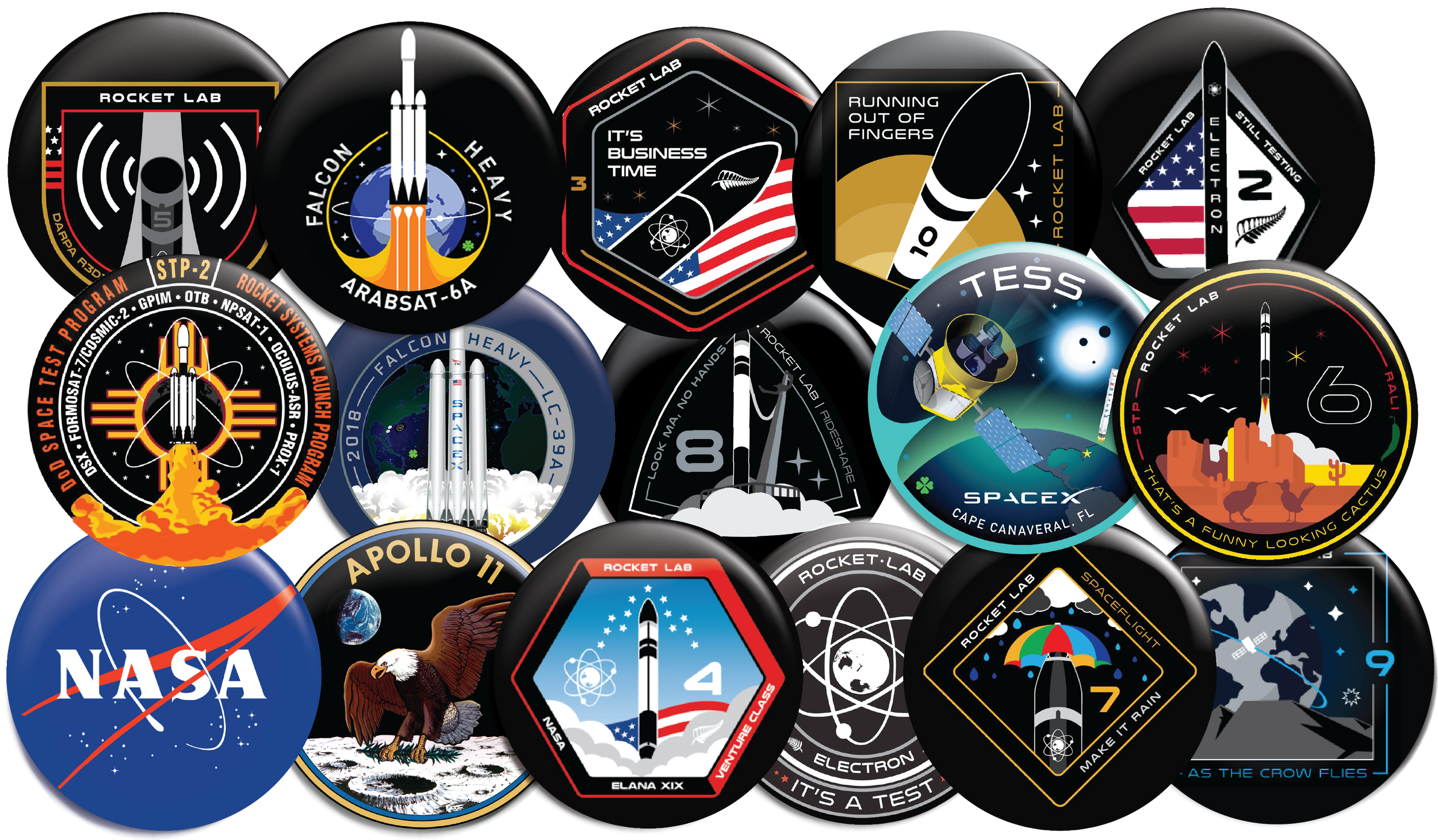 Mission Patch Button Badges | Galaxy Badges | Australia
