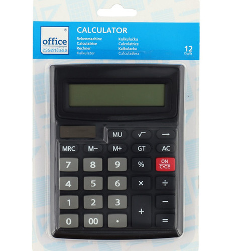 Calculatrice écran large Office Essentials desktop calculator SOLAR ...