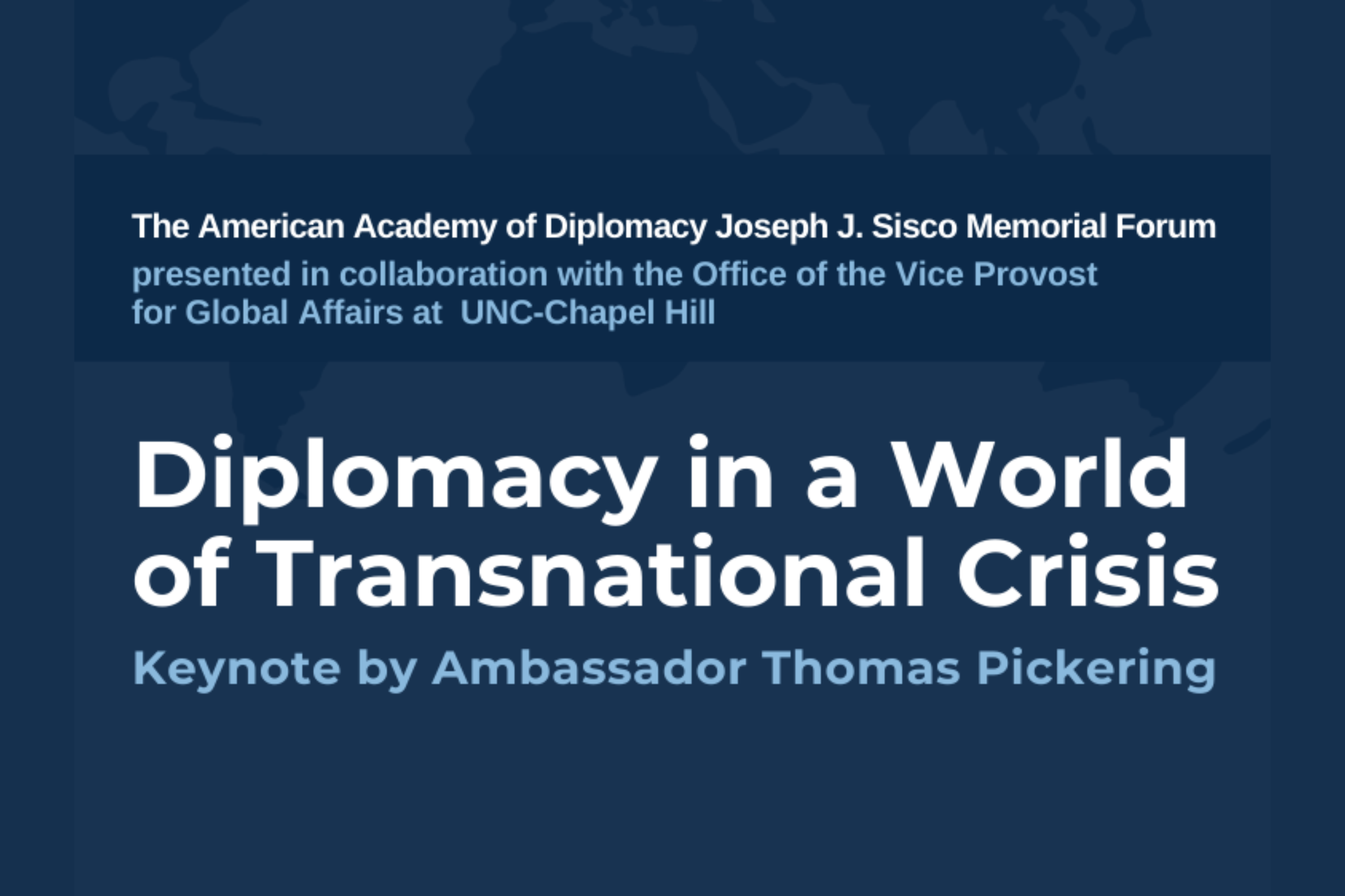 2020 – Diplomacy in a World of Transnational Crisis | American Academy ...