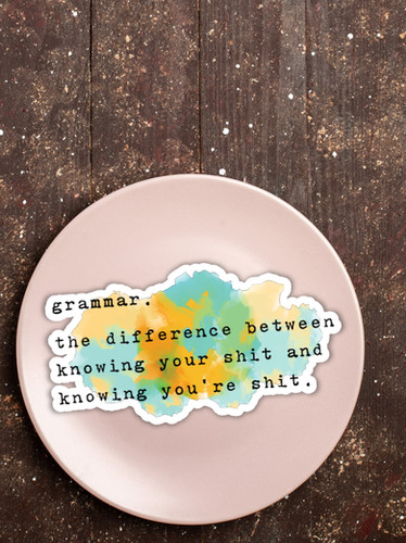 Grammar sticker | Worldlymind Designs