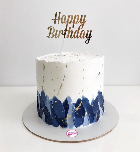 Simple yet beautiful birthday cake