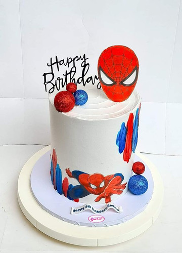 Spider man cake design and delivery in Hyderabad