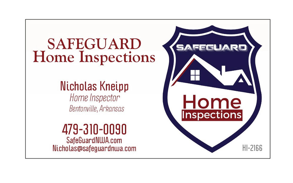 Home Inspector | SafeGuard Home Inspections | Bentonville, Arkansas
