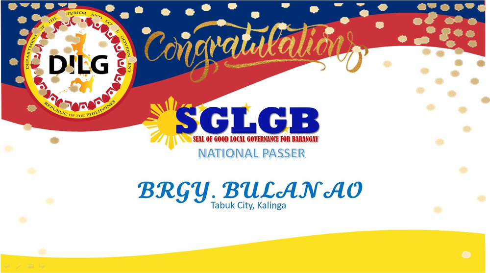 Bulanao Centro, only barangay in Kalinga declared as national passer in ...