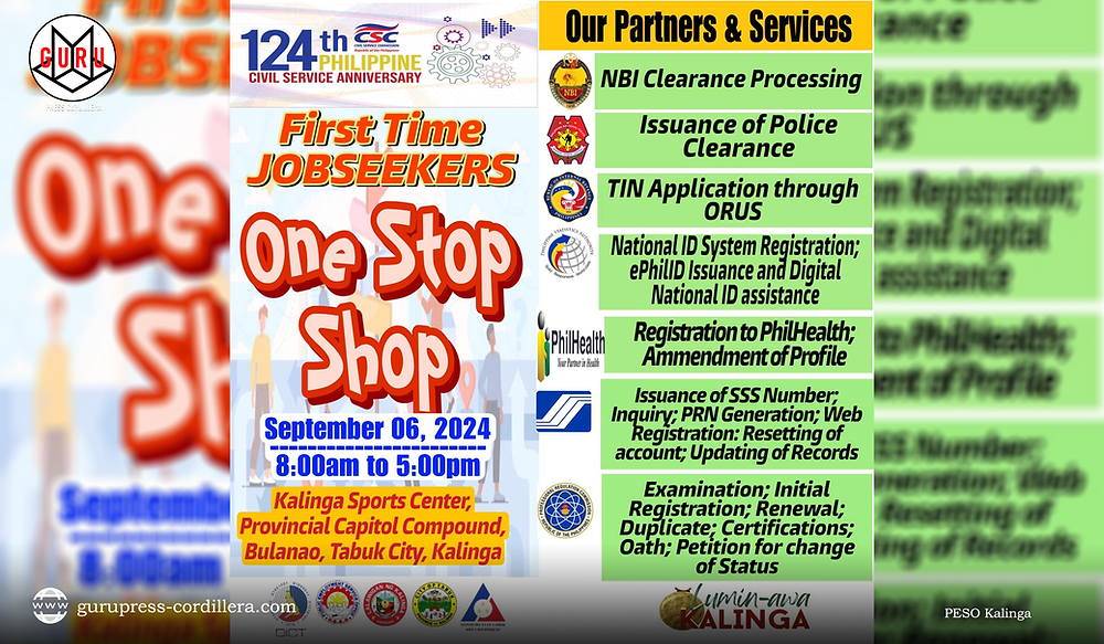 Gov’t Services offered FREE to First-time job seekers in Kalinga this ...
