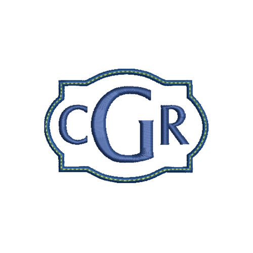 Decorative Monogram Frame | CreativelyEmbroidery