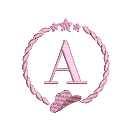 Western Monogram Frame | CreativelyEmbroidery
