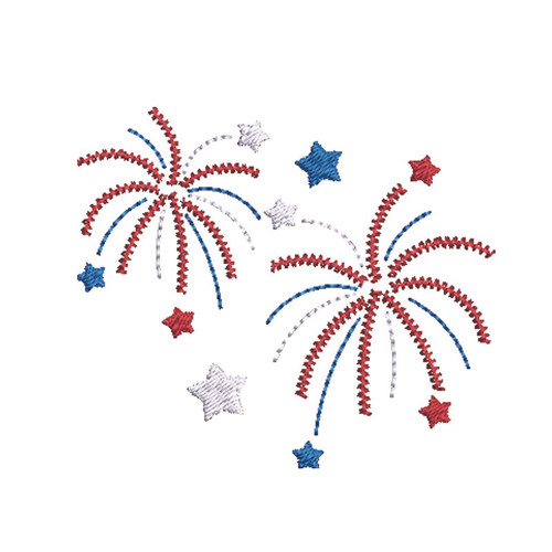 Fireworks Embroidery Design | CreativelyEmbroidery