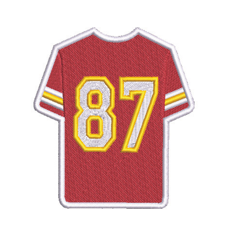 87 Football Jersey Embroidery Design | CreativelyEmbroidery