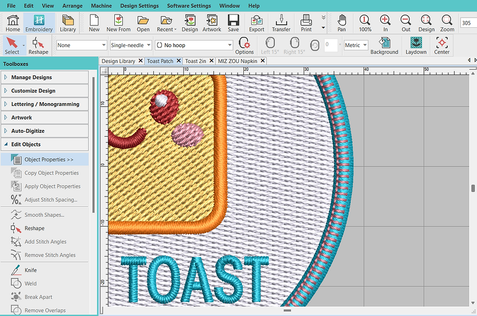 How to Make Patches Using Your Home Embroidery Machine [Faux-Merrow ...