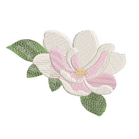 Magnolia Embroidery Design | CreativelyEmbroidery
