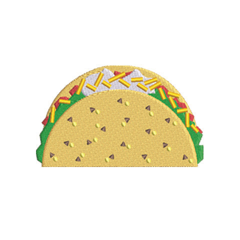 Taco Embroidery Design | CreativelyEmbroidery