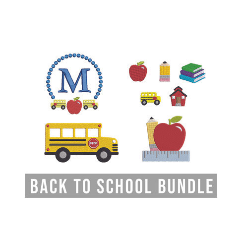School Bundle Embroidery Design | CreativelyEmbroidery