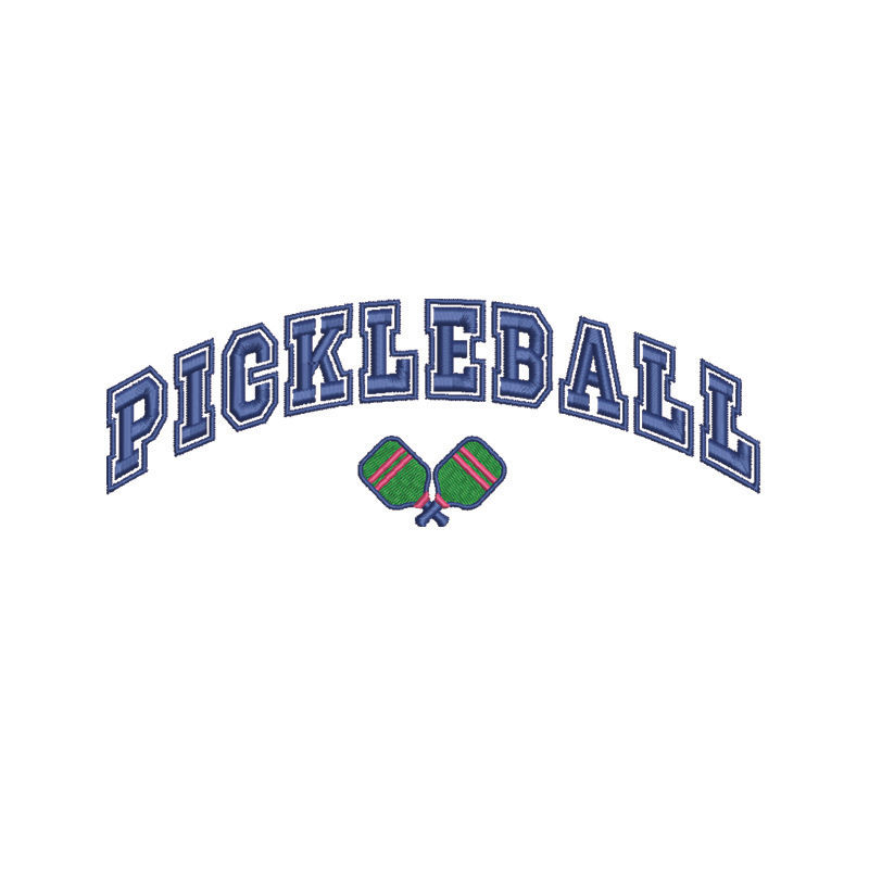 Pickleball Embroidery Design | CreativelyEmbroidery