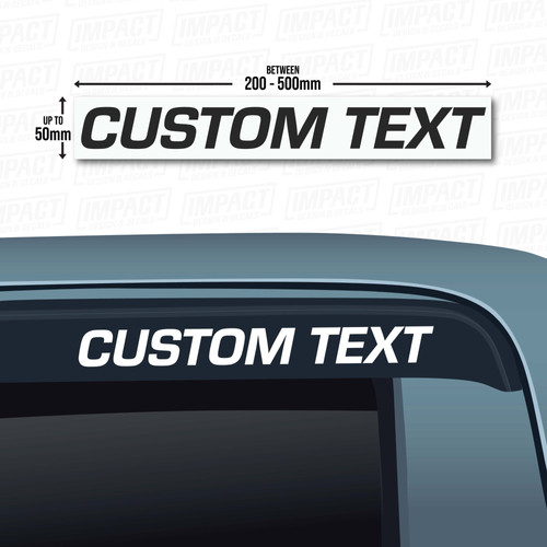 Custom Text Decal - Small | Impact Design Decals