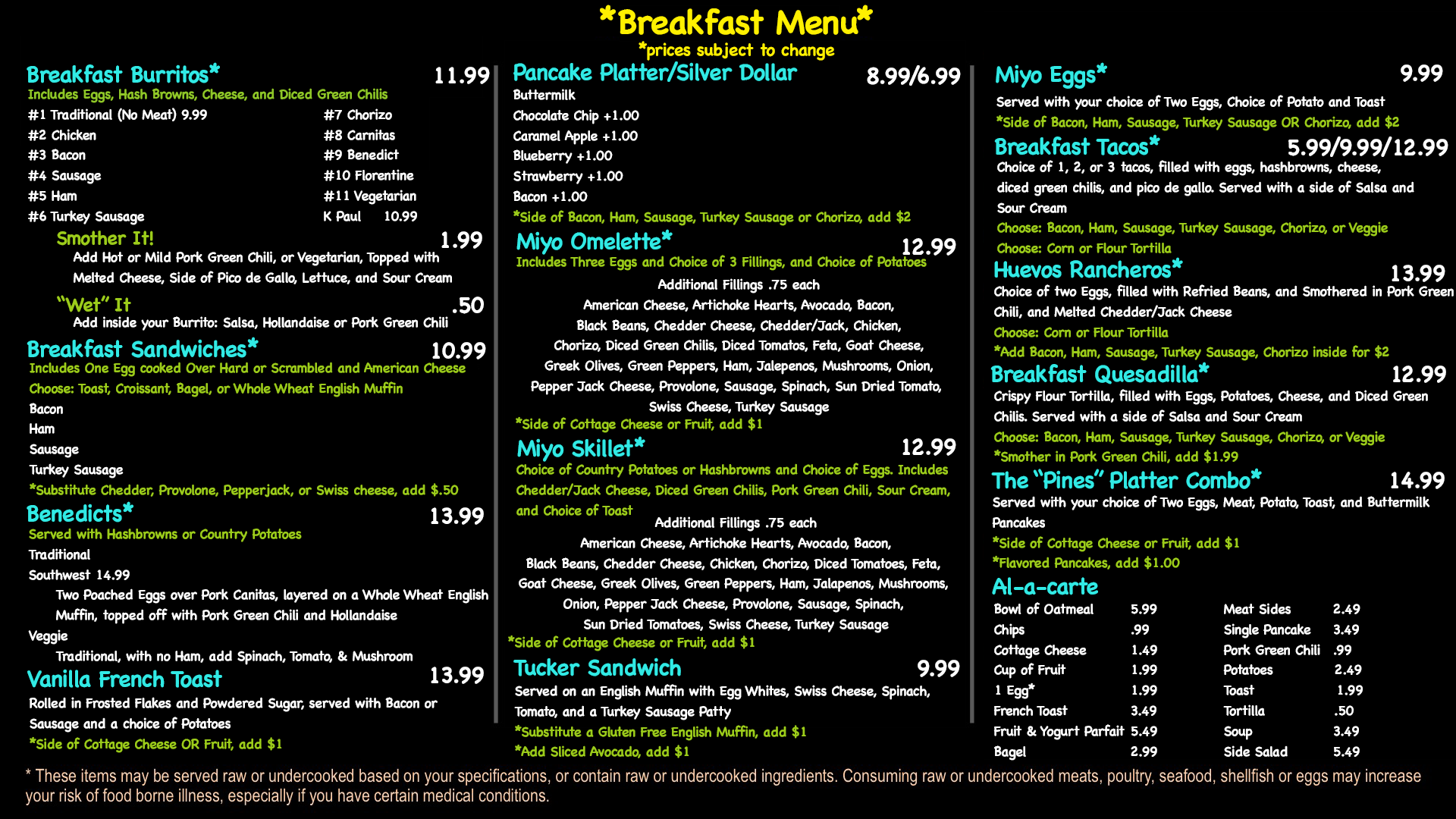Fast Casual | Miyo Cafe | Castle Rock