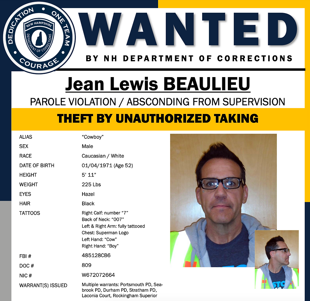 Fugitive of the Week: Jean Lewis Beaulieu
