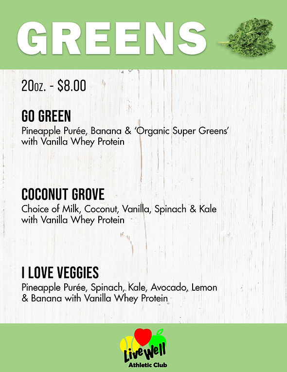 Smoothie Bar | Livewell Athletic Club | Lufkin